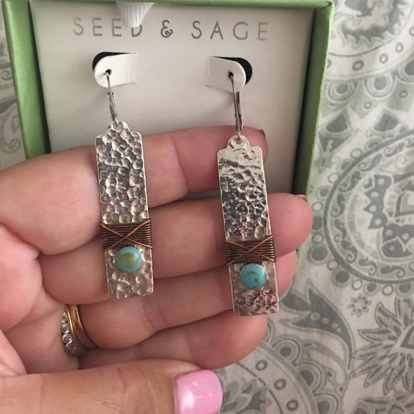 Seed And Sage Flower Earrings 2024 www.alhudapk