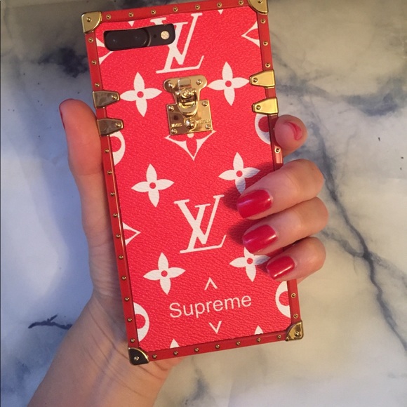 Accessories | Red Leather Luxury Case Iphone 7 Plus | Poshmark