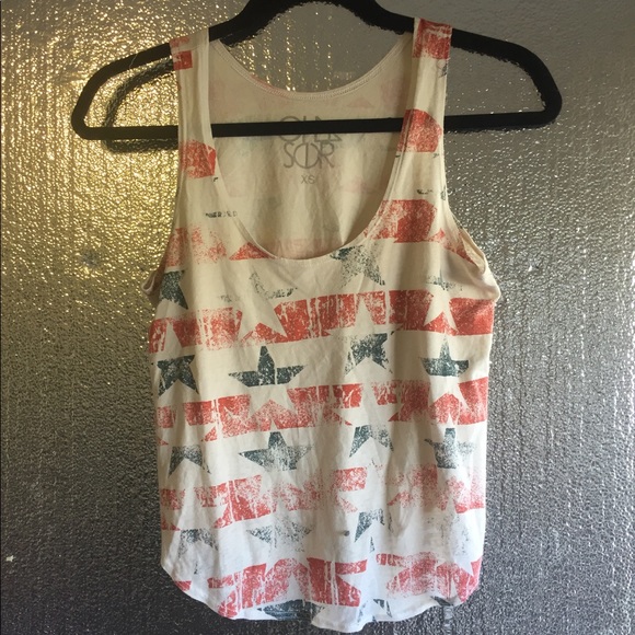 Chaser | Tops | Chaser American Flag Vintage Tank | Poshmark
