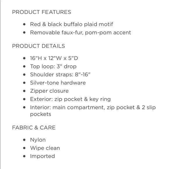 Candie's | Bags | Buffalo Check Flannel Backpack | Poshmark