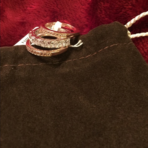 Bella Luce | Jewelry | White Pink Diamond Simu In Platineve Rose Gld ...