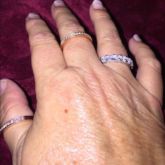 Bella Luce | Jewelry | White Pink Diamond Simu In Platineve Rose Gld ...