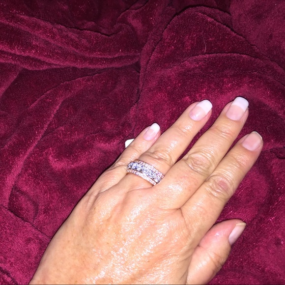 Bella Luce | Jewelry | White Pink Diamond Simu In Platineve Rose Gld ...