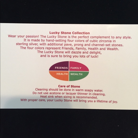 Jewelry | Lucky Stone Collection Sterling Silver Ring | Poshmark