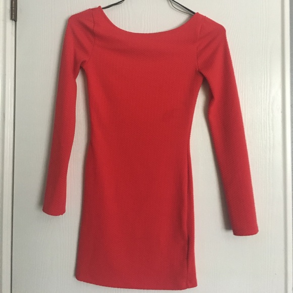 Divided | Dresses | Red Long Sleeve Mini | Poshmark