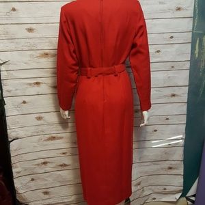 Vintage | Dresses | Vintage Red Military Inspired Dress | Poshmark