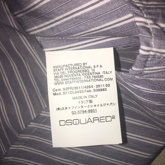 DSQUARED | Shirts | Dsquared Tailor Classic Shirt Size 44 Us Xs | Poshmark