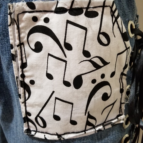 Xhilaration | Shorts | Revamped Music Note Zebra Lace Up Shorts 9 ...