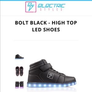 Electric Styles | Shoes | Electric Styles Light Up High Top Bolt ...
