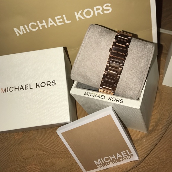 Michael Kors | Accessories | New Addition Rose Gold Heart Diamond Mk ...