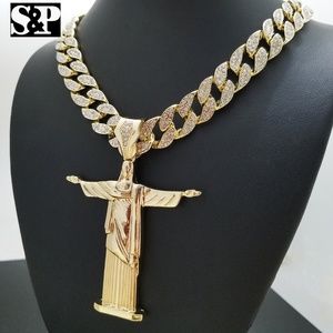 Accessories | Jesus Pendant 16 Iced Cuban Choker Chain Set | Poshmark