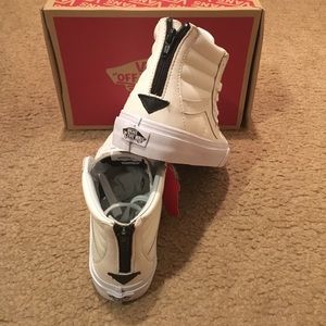 Vans | Shoes | Premium Leather Sk8hi Reissue Zip Vans | Poshmark