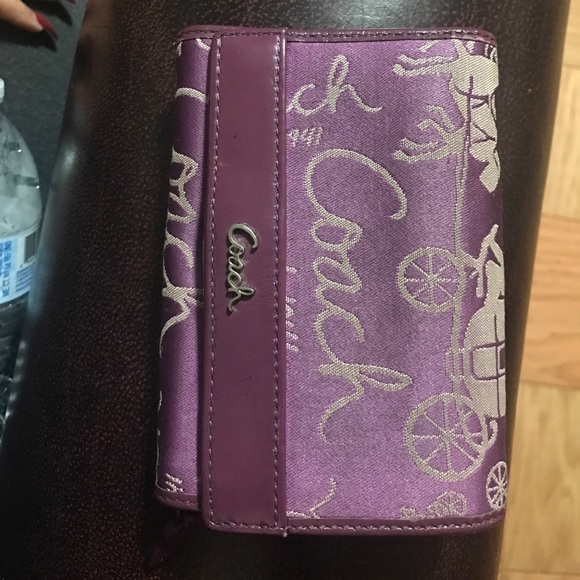 Coach | Bags | Purple Coach Wallet | Poshmark