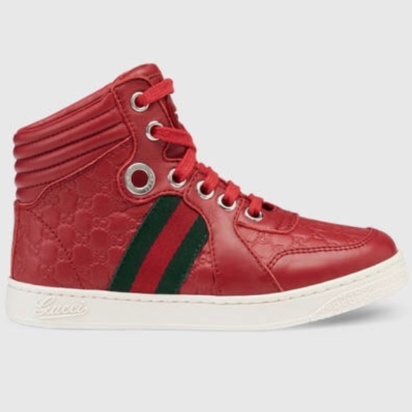 Gucci Kids | Shoes | Gucci Kids Shoes Microguccissima Leather Hightop ...