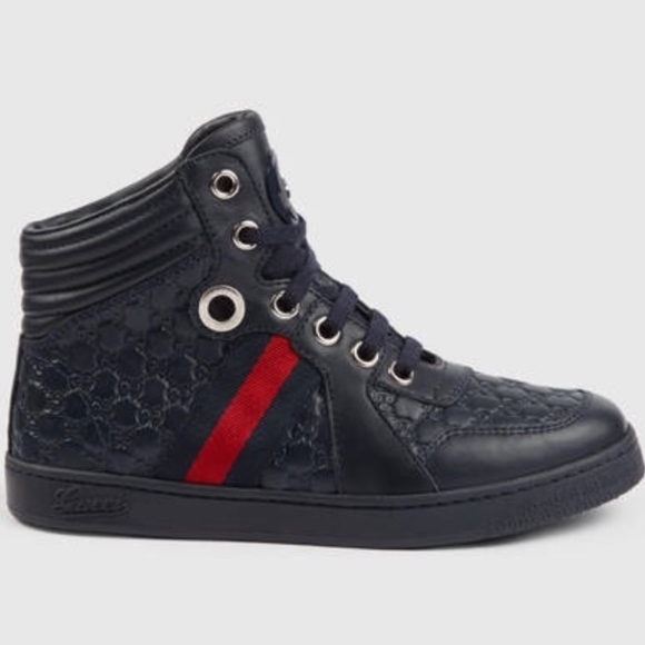 Gucci Kids | Shoes | Gucci Kids Shoes Microguccissima Leather Hightop ...