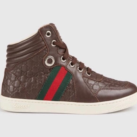 Gucci Kids | Shoes | Gucci Kids Shoes Microguccissima Leather Hightop ...