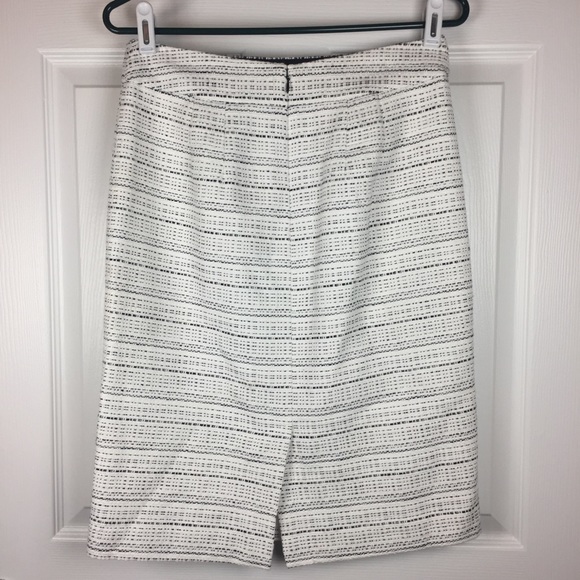 Banana Republic | Skirts | Banana Republic White Back Striped Pencil ...