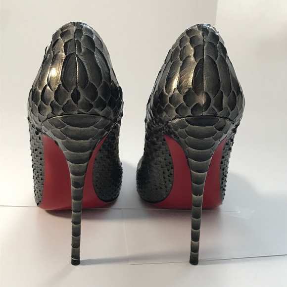 Christian Louboutin | Shoes | Christian Louboutin So Kate Python Heels ...