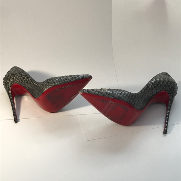 Christian Louboutin | Shoes | Christian Louboutin So Kate Python Heels ...