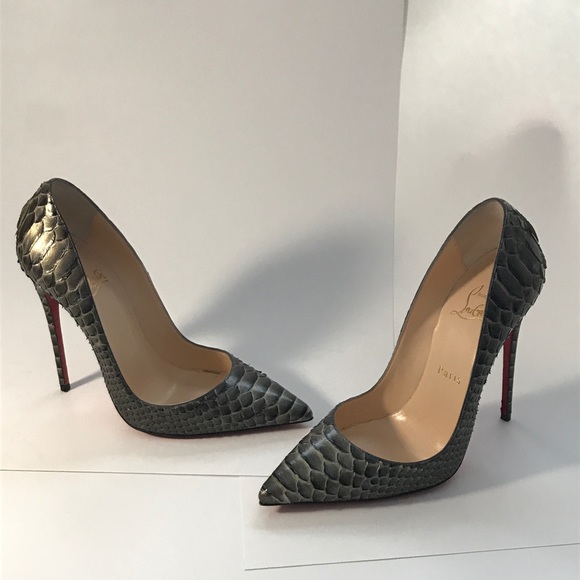 Christian Louboutin | Shoes | Christian Louboutin So Kate Python Heels ...