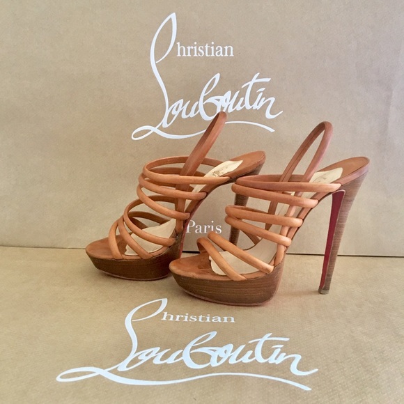 Christian Louboutin | Shoes | Christian Louboutin Vildo 2 Strappy Camel ...