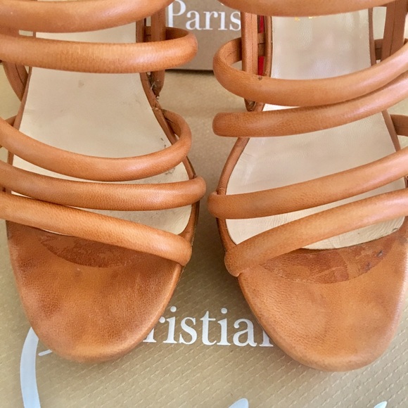 Christian Louboutin | Shoes | Christian Louboutin Vildo 2 Strappy Camel ...