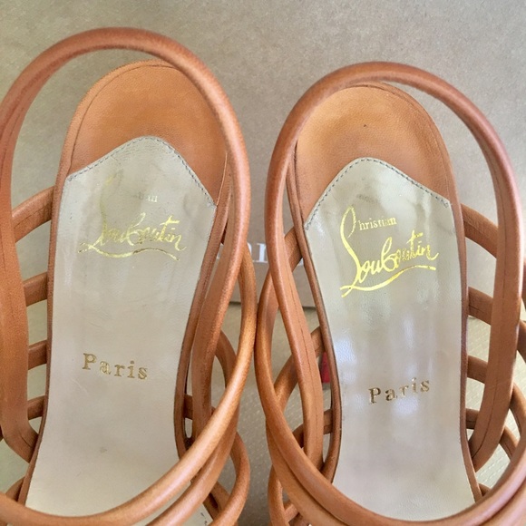 Christian Louboutin | Shoes | Christian Louboutin Vildo 2 Strappy Camel ...