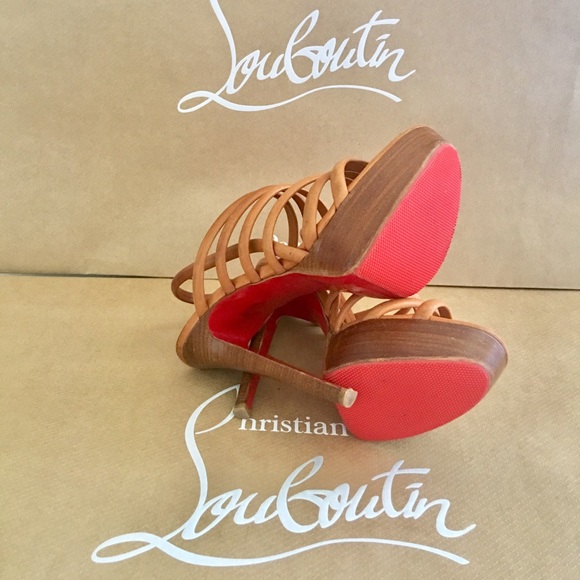 Christian Louboutin | Shoes | Christian Louboutin Vildo 2 Strappy Camel ...