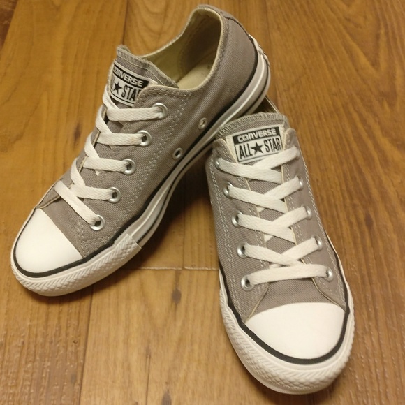 Converse | Shoes | Grey Low Top Chucks | Poshmark