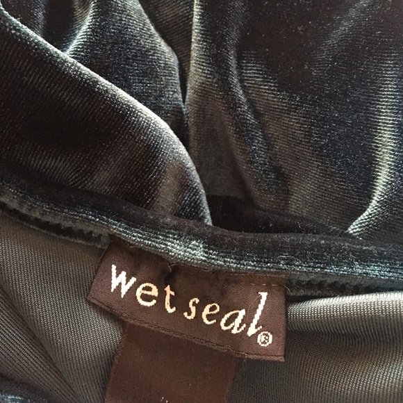 Wet Seal | Tops | Dark Turquoise Velvet Top | Poshmark