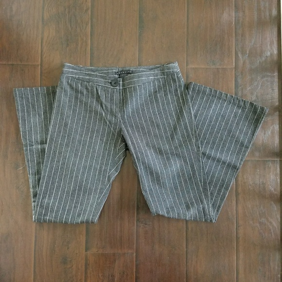 parallel | Pants & Jumpsuits | Chic Dark Gray Pinstripe Pants | Poshmark