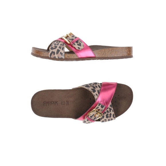 Geox | Shoes | Geox Pink Leather Buckle Slide Sandal | Poshmark