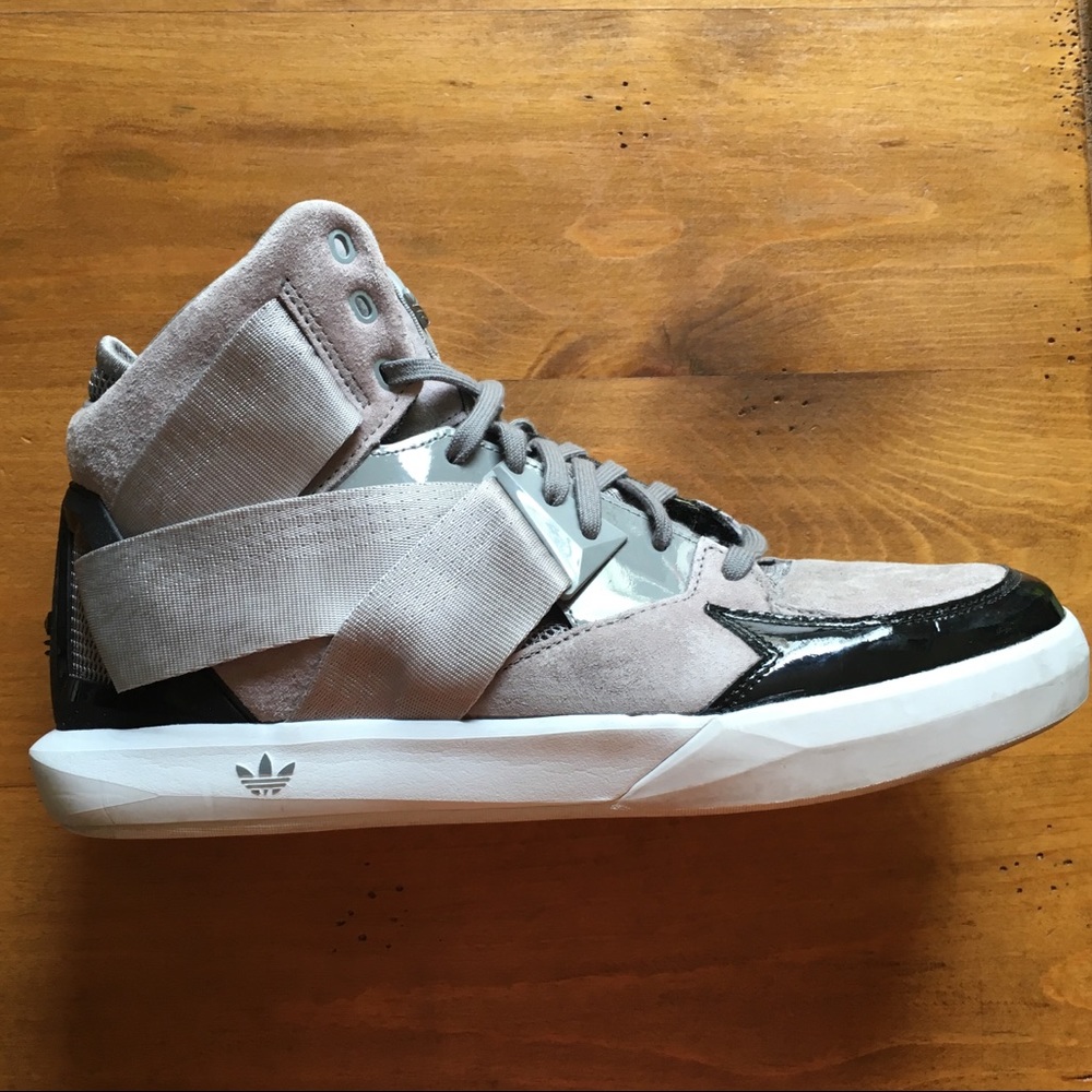 Adidas Hi Tops Limited Edition, Grey & Black - Gem