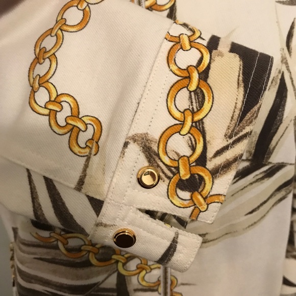 St John Sport | Jackets & Coats | St John Gold Chain Spring 34 Sleeve ...