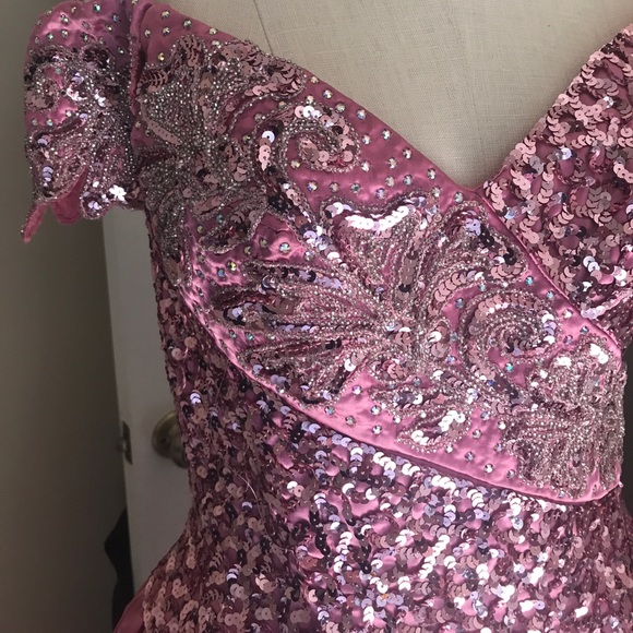 Mike Benet Formal | Dresses | Vintage Mike Benet Pink Toole Formal Gown ...