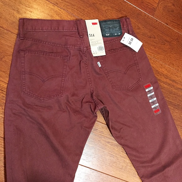 Levi's | Jeans | New Levis Mens Rust Color Straight Leg Pants | Poshmark