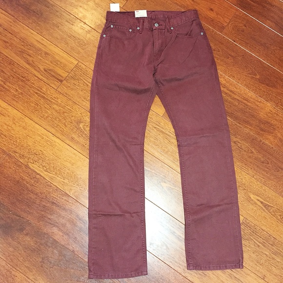 Levi's | Jeans | New Levis Mens Rust Color Straight Leg Pants | Poshmark