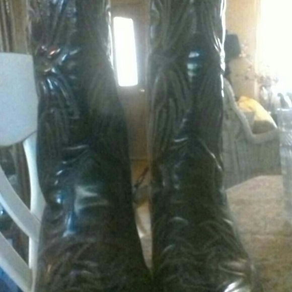 Shoes | Texas Boot Company Wine Color Leather Boots | Poshmark