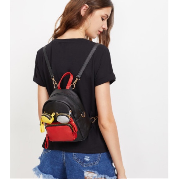 Bags | Contrast Pocket Backpack | Poshmark