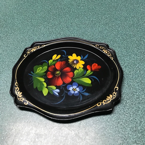 yeha 58 Kon | Holiday | Vintage Hand Painted Lieha 58 Metal Tray | Poshmark