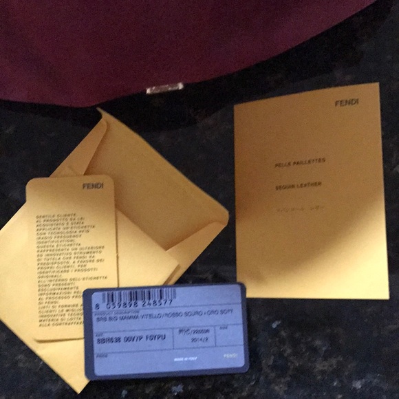 Fendi | Bags | Authentic Fendi Bag With Authentication Cards | Poshmark