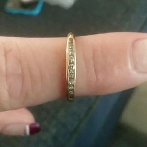Jewelry | Gold Diamond Band | Poshmark