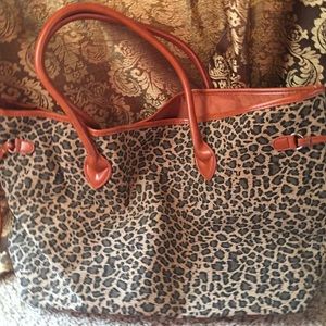 Pink Peplum Boutique | Bags | Lastlarge Leopard Print Tote Bag | Poshmark