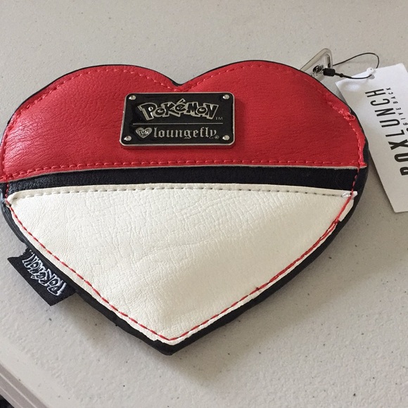 Bags | Loungefly Heart Shaped Pokeball Coin Purse | Poshmark