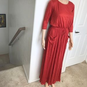 Dresses | Rust Maxi Dress | Poshmark
