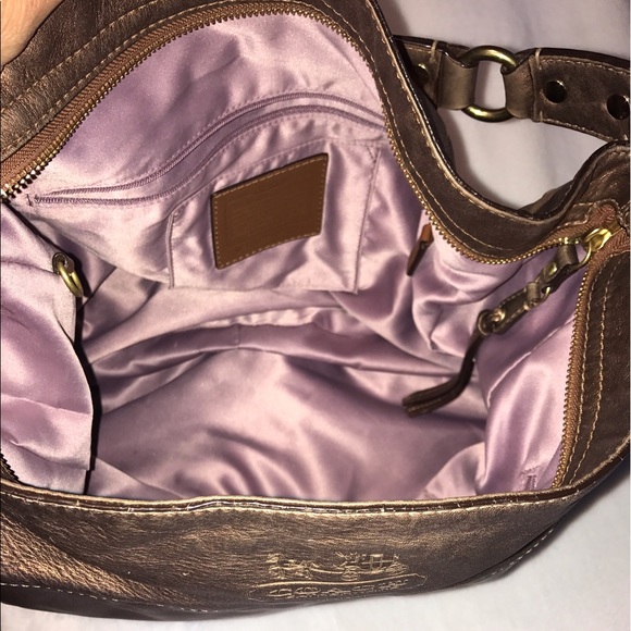 Coach | Bags | Coach Leather Bronze Bagpurse | Poshmark