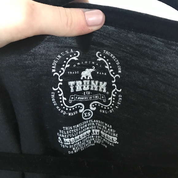 Trunk Ltd | Tops | Trunk Ltd Black Tshirt | Poshmark
