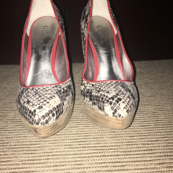 Guess | Shoes | Guess Snakeskin Heels | Poshmark