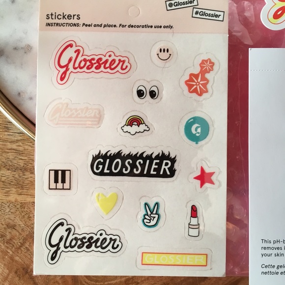 Glossier | Makeup | Glossier Sample And Sticker Set | Poshmark