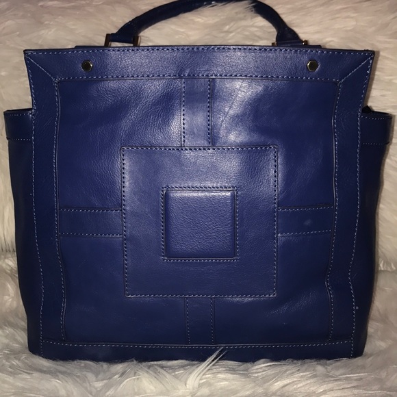 Jonathan Adler | Bags | Cobalt Blue Jonathan Adler Leather Handbag ...